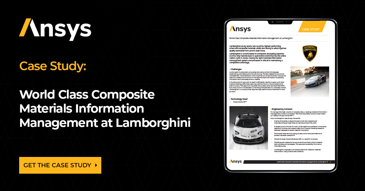 Lamborghini Employs Composite Materials Information Mgmt