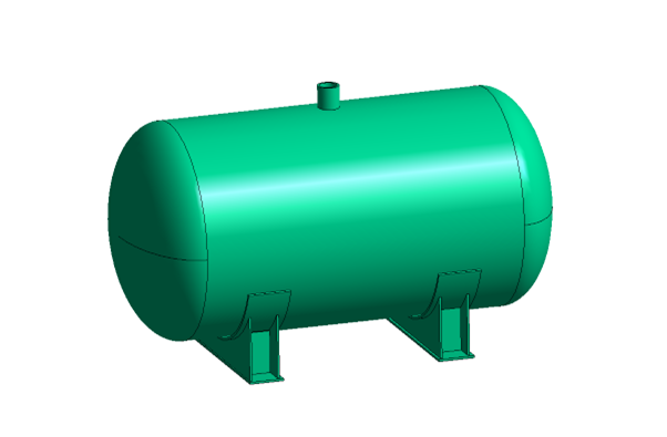 Static structural analysis using FEA of pressure vessel with Ansys ...
