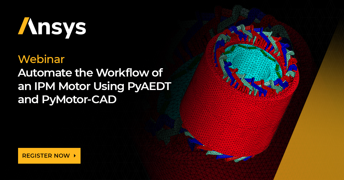 Automate the Workflow of an IPM Motor Using PyAEDT and PyMotor-CAD