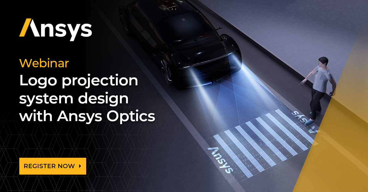 Optical Design and Simulation of a Logo Projection System with Ansys Optics | Ansys
