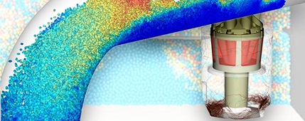 Using CFD-DEM Coupling to Model Non-Spherical Particle and Fluid Flow | Ansys