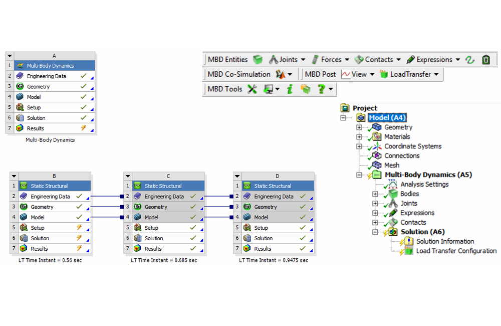 Predict Component Loads Using Third Party Multibody Dynamics Software