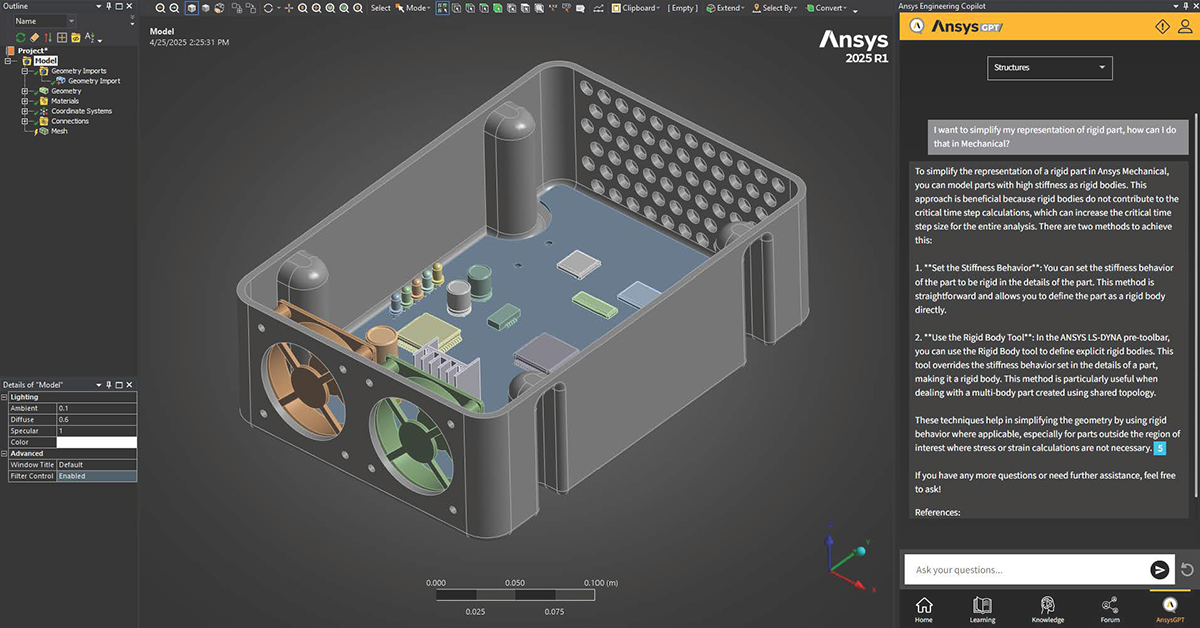 Work Faster and Smarter With Ansys Engineering Copilot