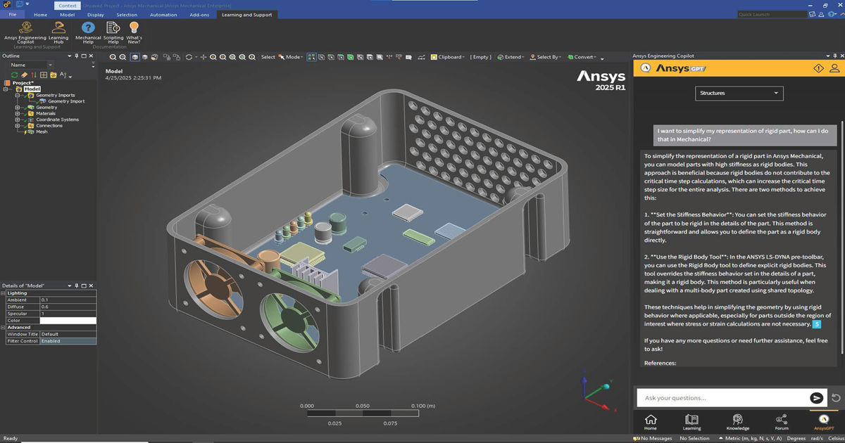 Ansys 2025 R2利用AI、智慧自動化和更廣泛的隨選功能，實現新一代的生產效率