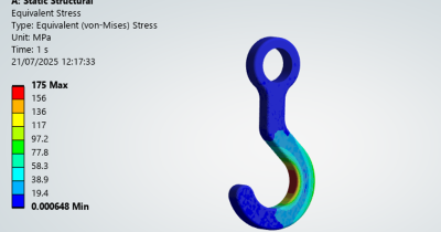 Structural Optimization of a Steel Hook | Education Resource