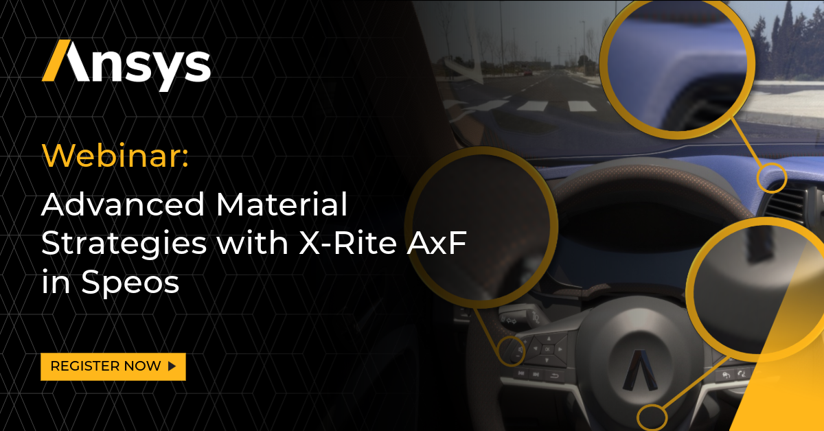 Advanced Material Strategies with X-Rite AxF in Speos